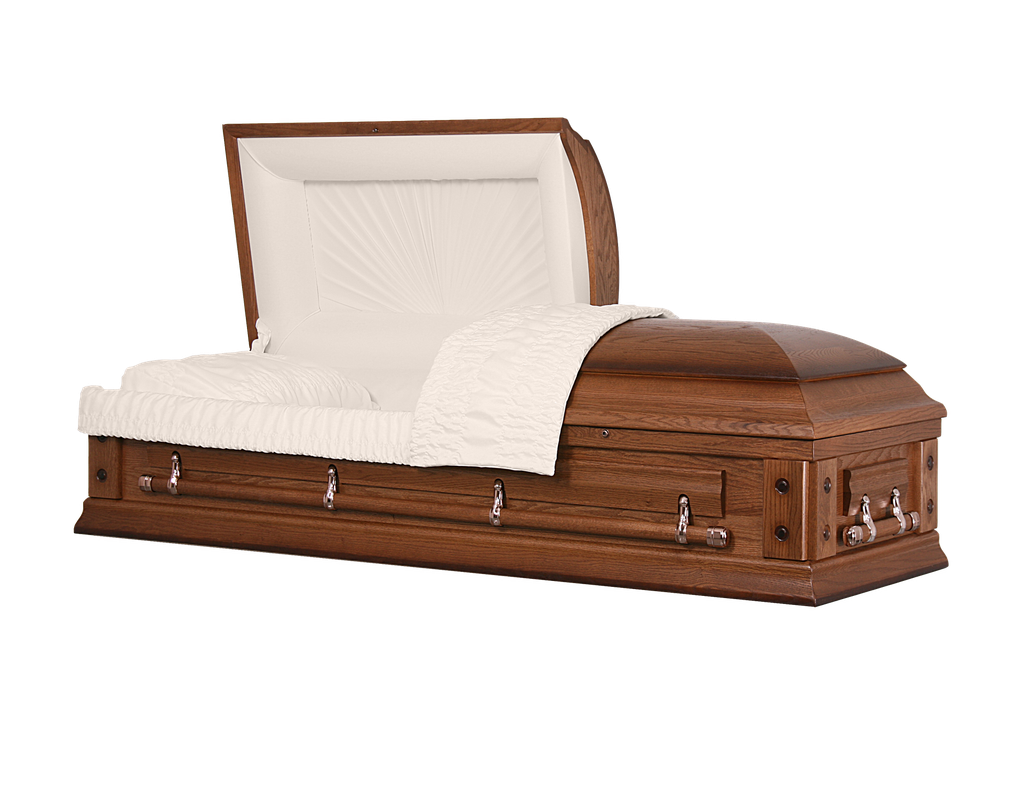 Norwood Oak Rental Purchase (Full Couch) | Thacker Caskets, Inc.